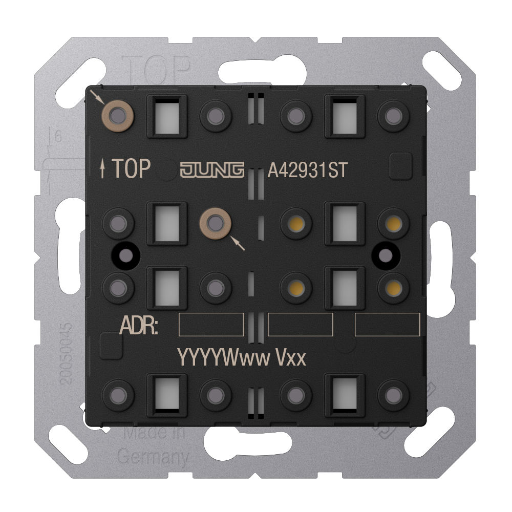 KNX universal push-button module 3-gang, F40, Secure | A 4293 1ST
