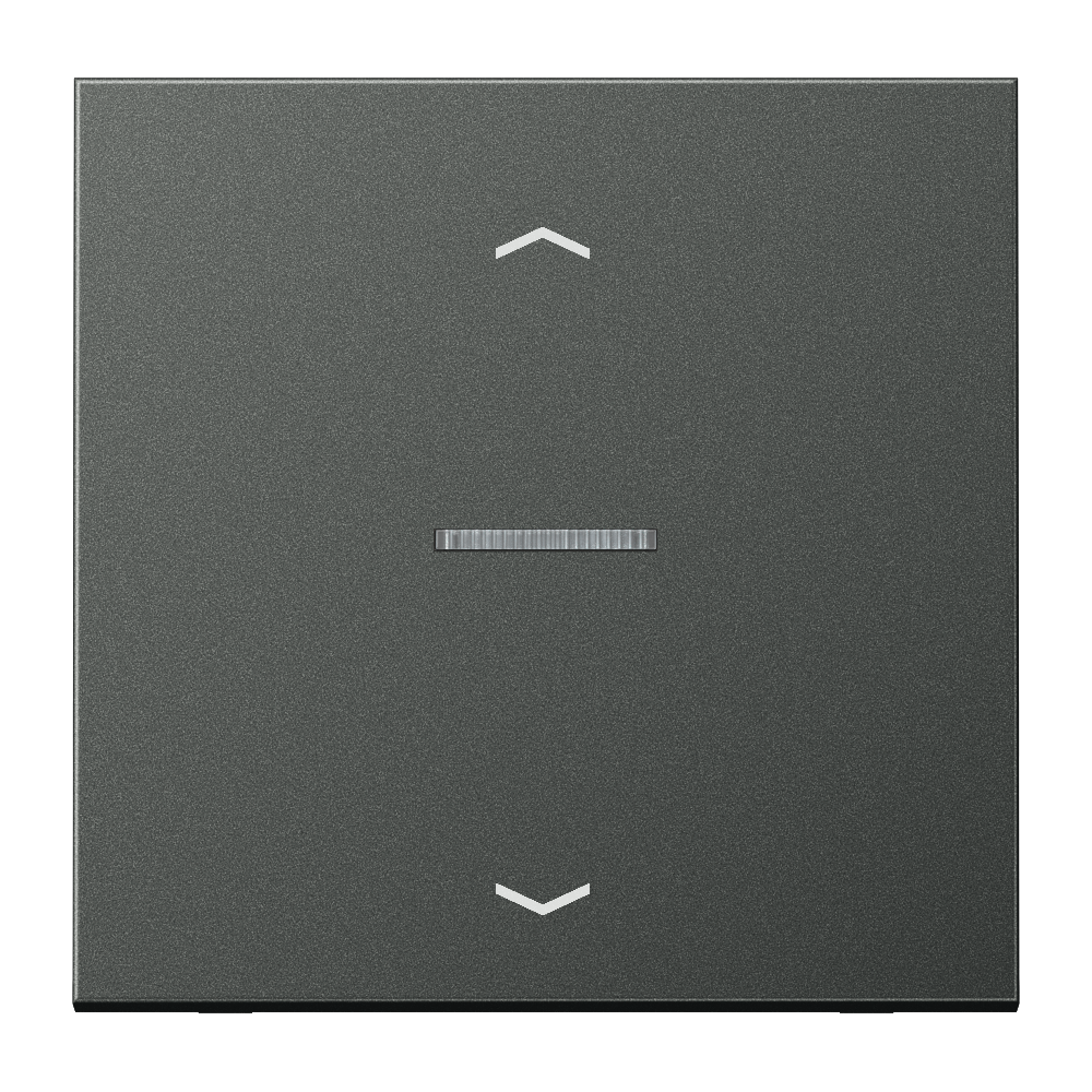 JUNG HOME push-button 1-gang, with arrow symbols, with lens, anthracite ...