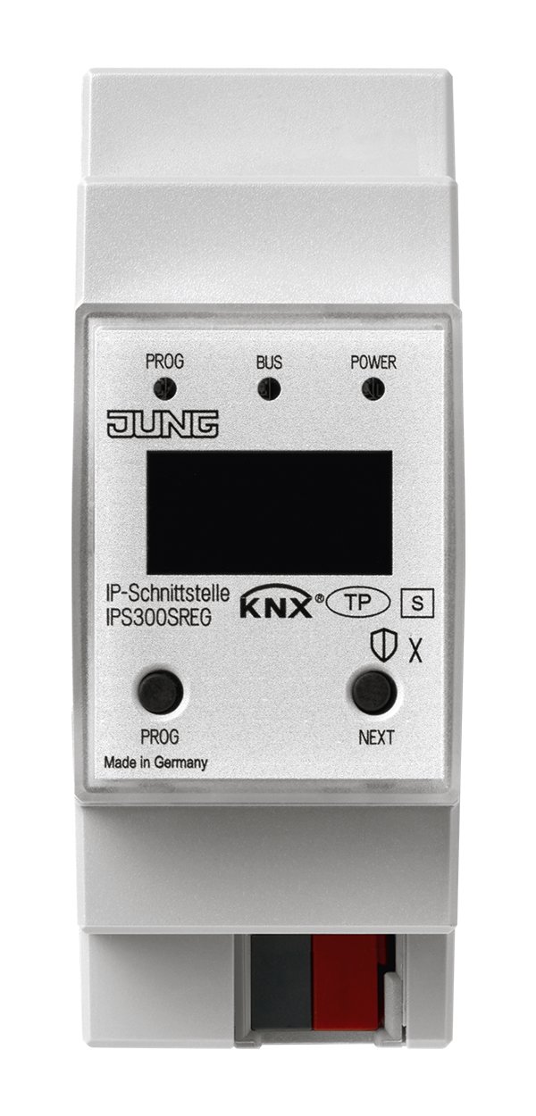 KNX IP interface, rail mounting device, 2 rail units, Secure | IPS 300 SREG