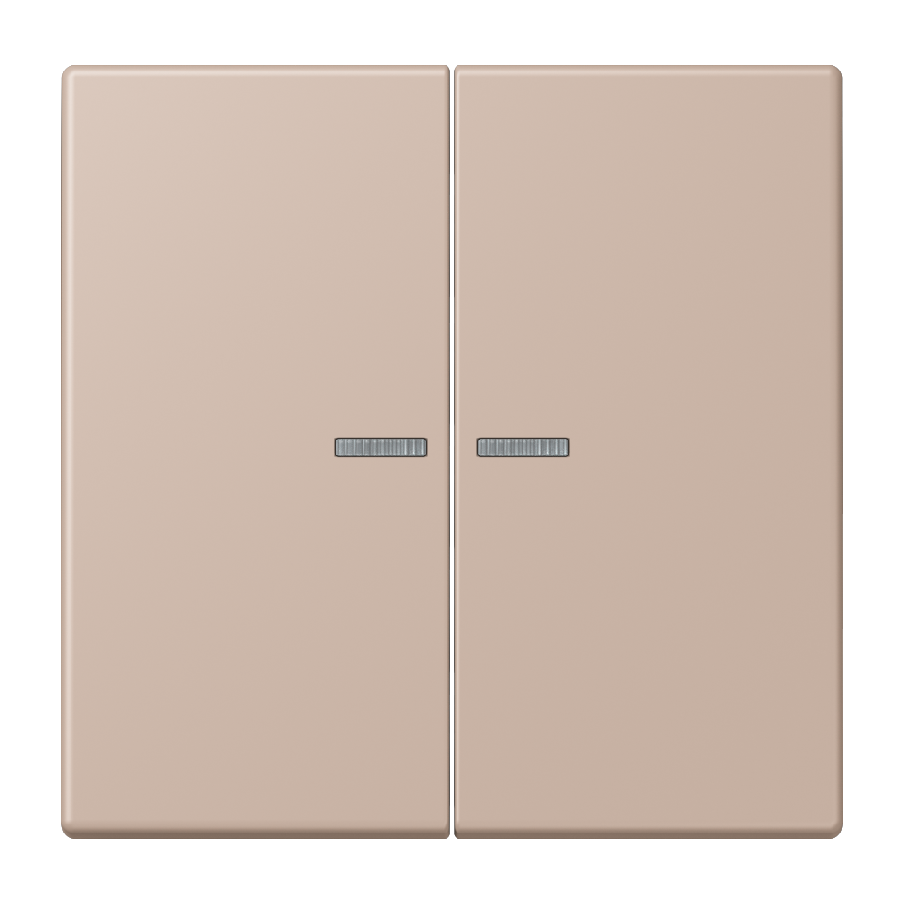 Rocker 2-gang, F10, ombre brûlée claire (32131) | LC 102 KO5 240