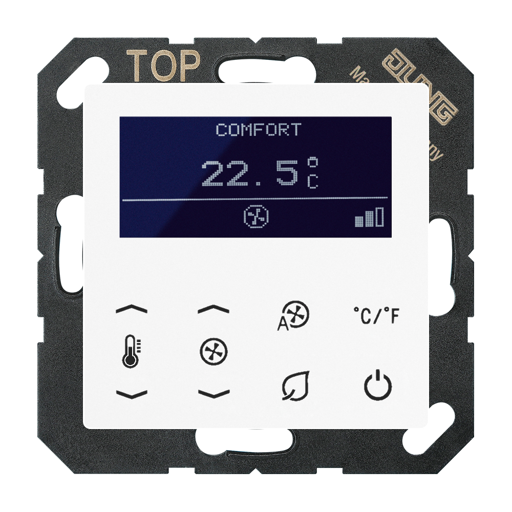 KNX temperature controller fan coil, white | TRD A 5248 WW