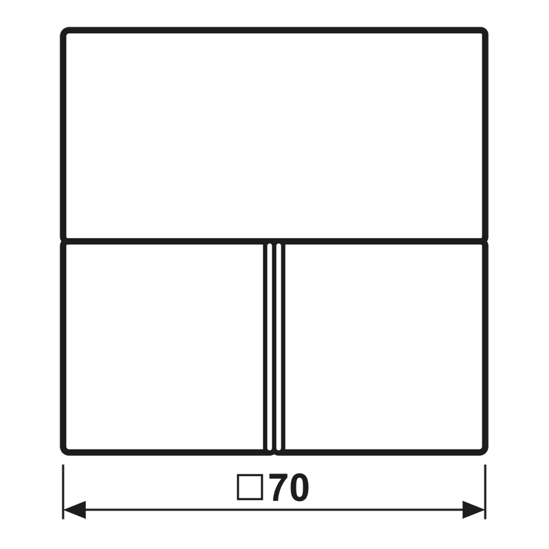 Cover kit 3-gang, F40 Room controller, matt snow white | LS 4093 TSA WWM