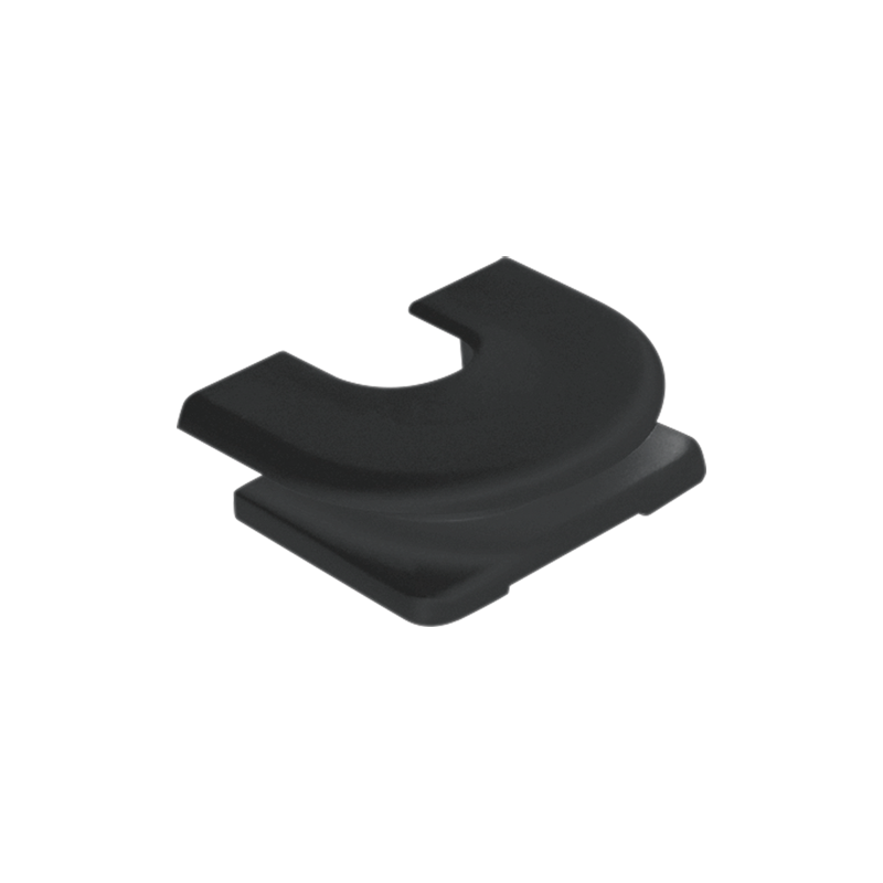 Cable inlet for cable and mini trunking, black | 11 SW