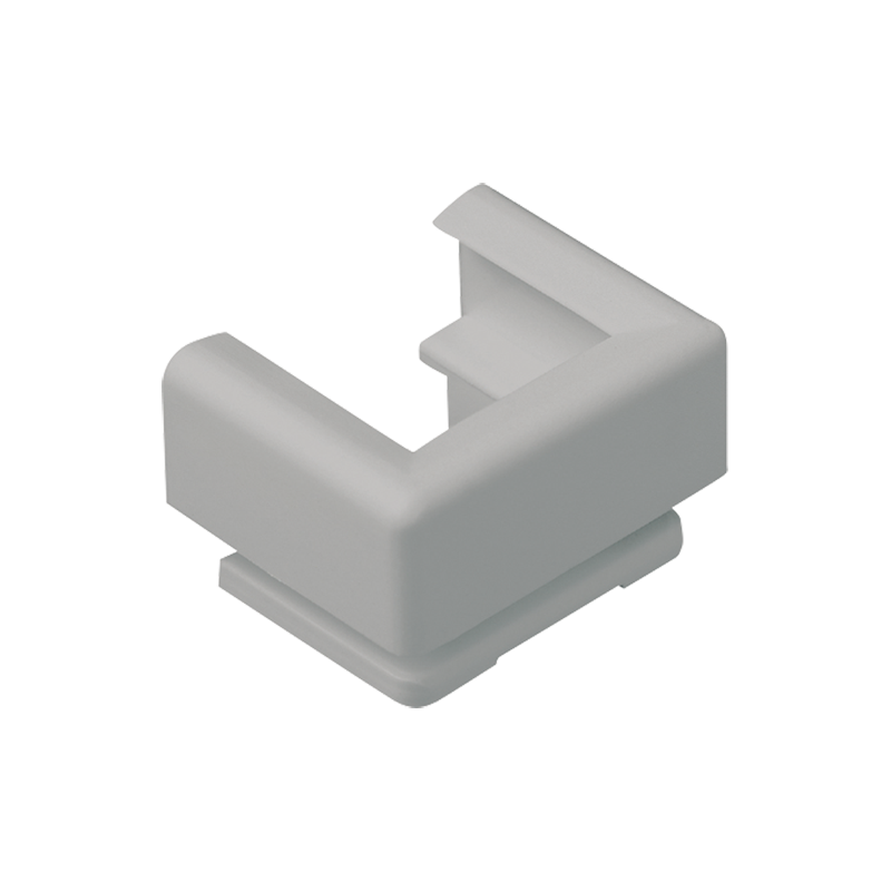 Cable inlet for cable duct 15 x 15 mm, grey | 12 GR