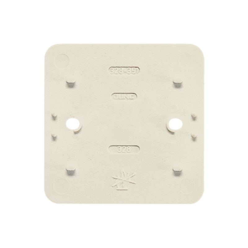 Ground plate, 1-gang, ivory | 328