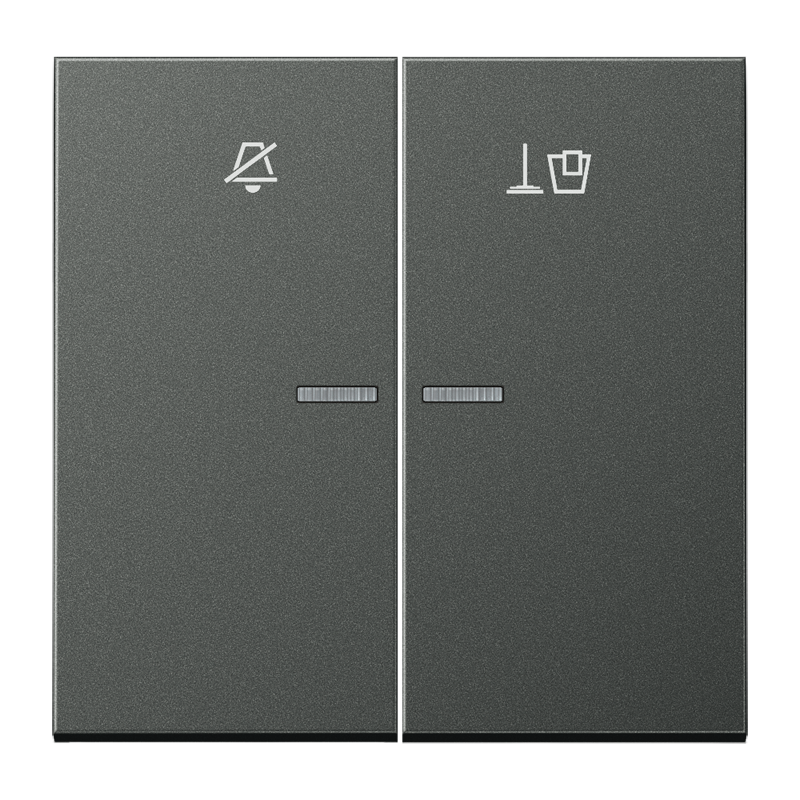 Hotel rocker, room unit 2-gang, anthracite | AL RU KO5 M AN