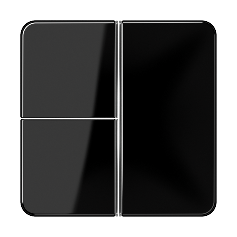 Cover kit 3-gang, F40, black | CD 403 TSA SW