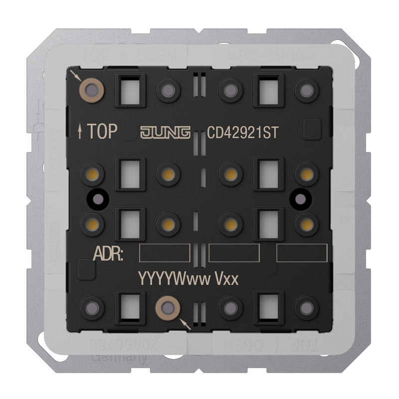 KNX universal push-button module, 2-gang, F40, Secure | CD 4292 1ST