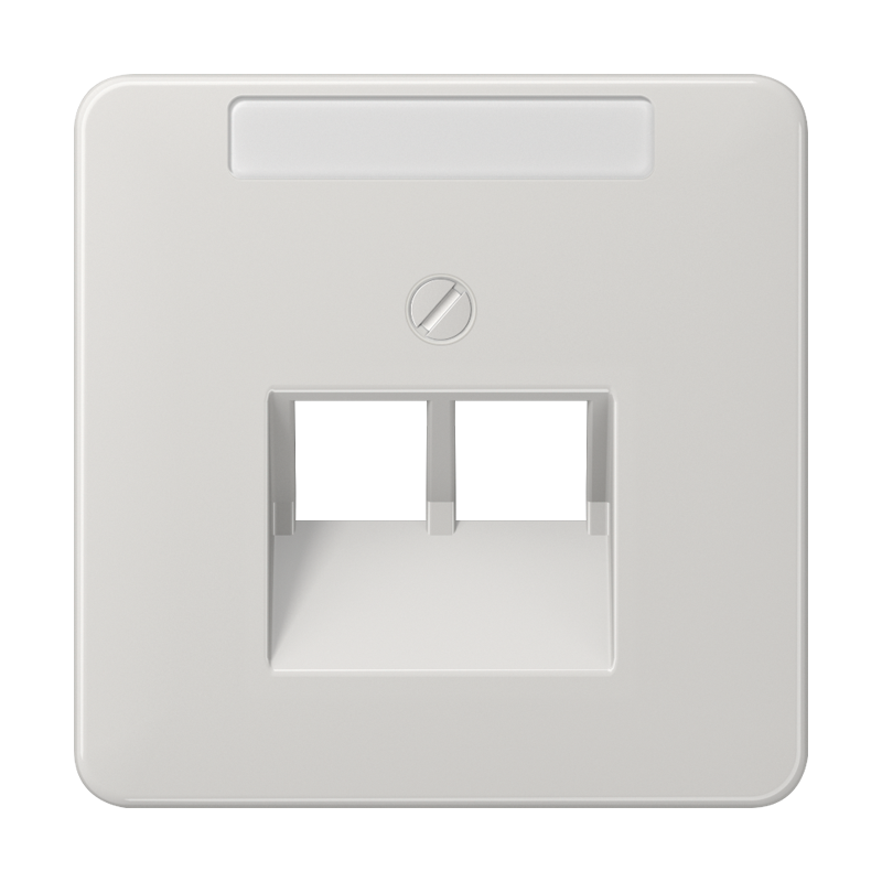 Centre plate for IAE/UAE sockets, 2 x 8-pole, with inscription field ...