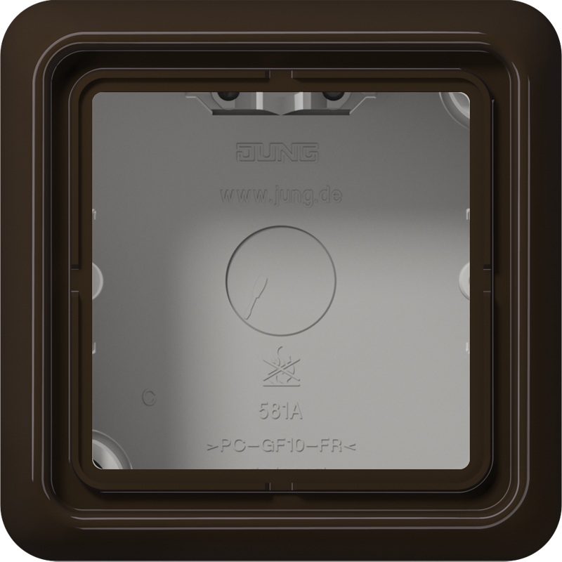 Surface cap 1-gang, brown | CD 581 A BR