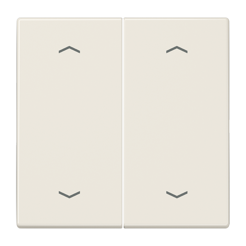 2-gang rocker for push-button 2-gang, with arrow symbols, F10, ivory ...